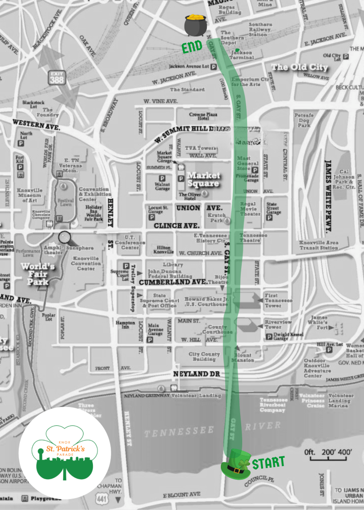 Parade Route - Knox St. Patrick's Parade